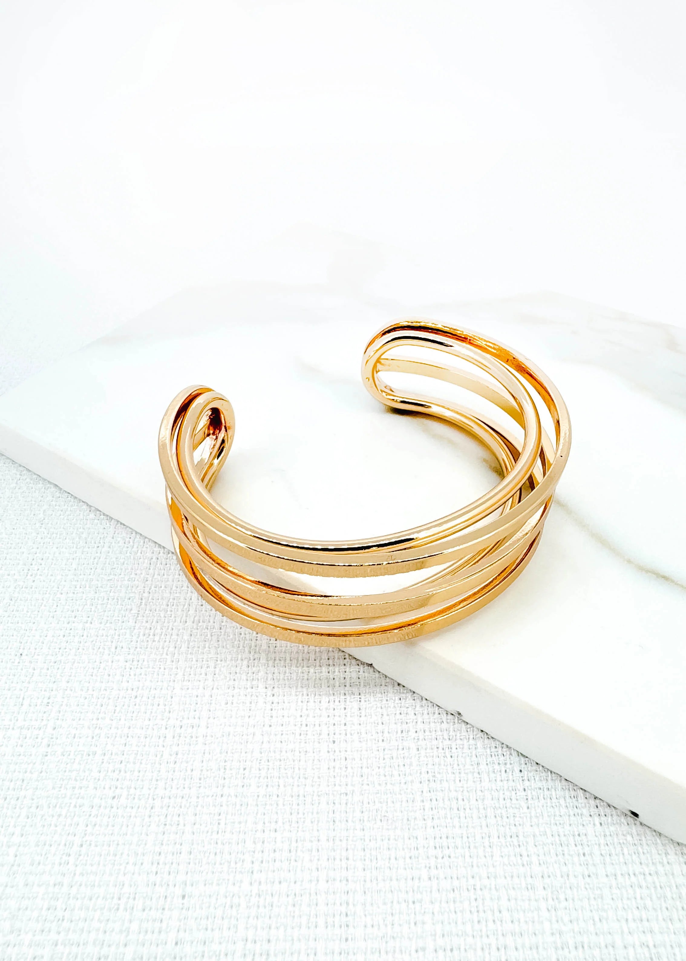 Envy Gold Cuff Bangle Bracelet