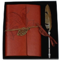 Sarome Feather Ballpoint Pen and Notebook