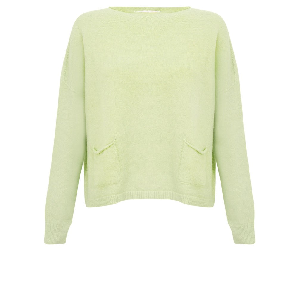 Amazing Woman Jodie Fine Knit Leek Jumper