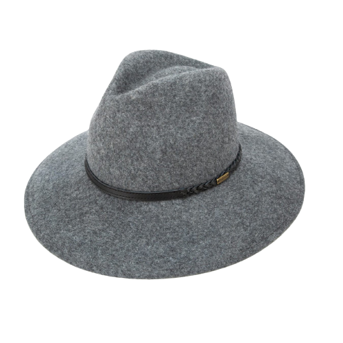 Barbour Tack Fedora Hat - Charcoal Grey/Bodenhams