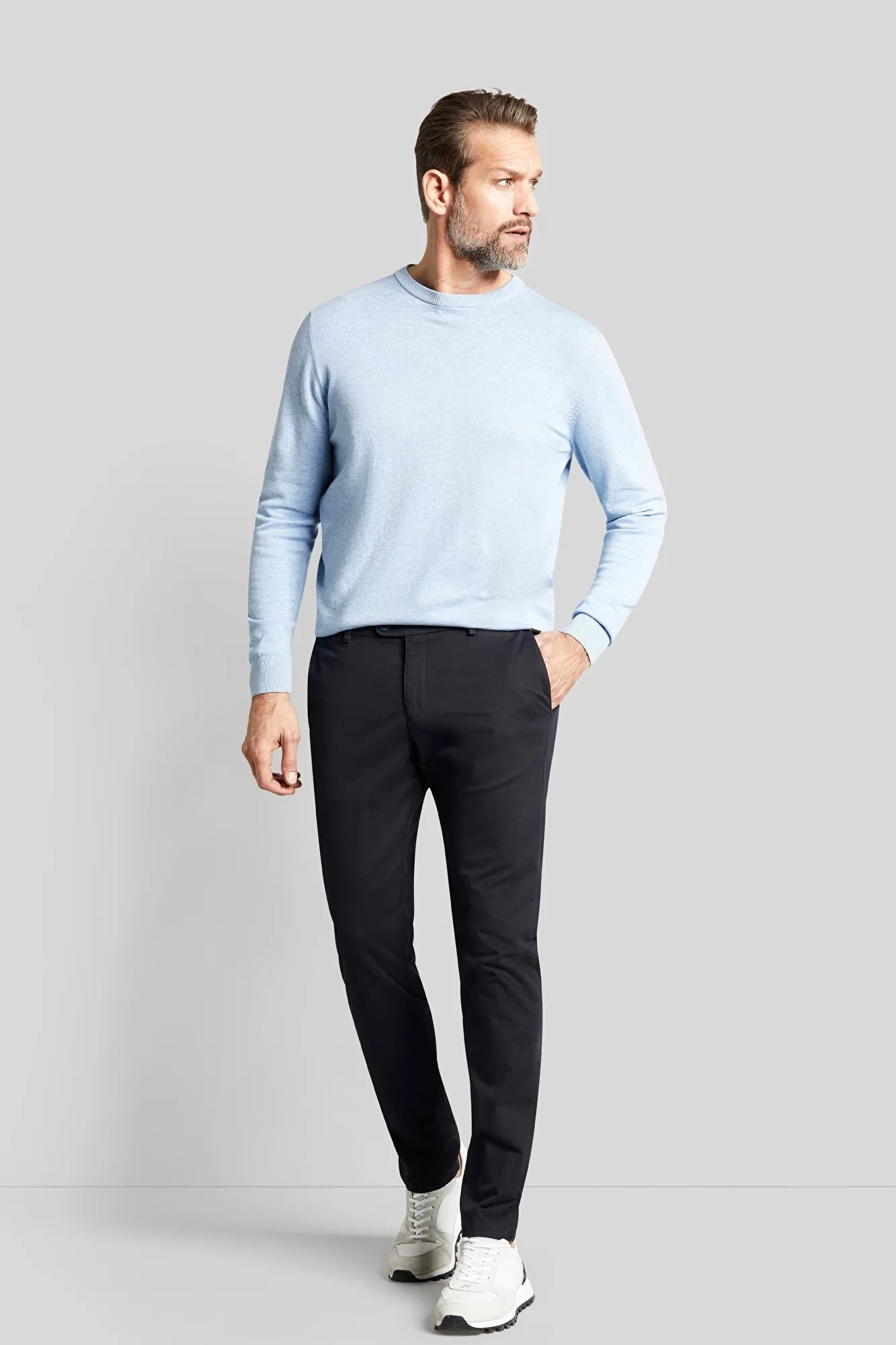 Bugatti Navy Blue Combi Summer Trousers