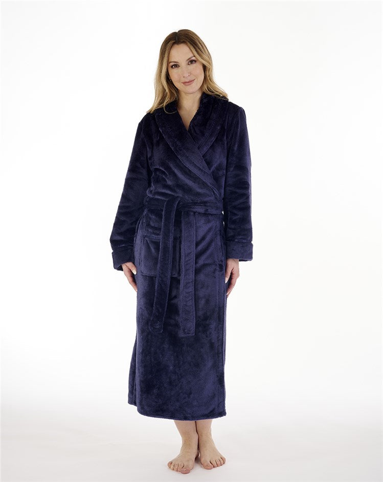 Slenderella 48" Black Housecoat